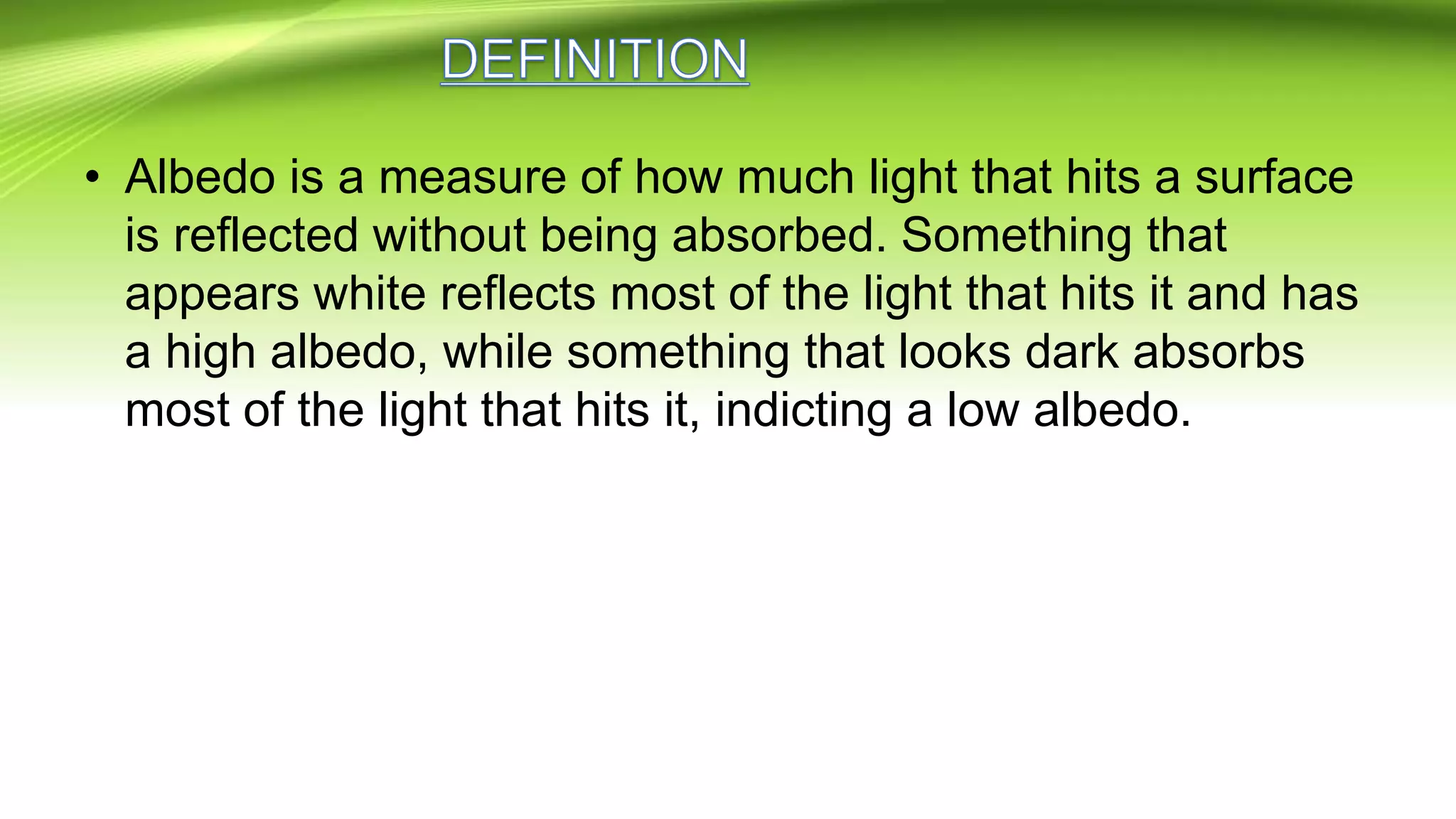 Albedo and Radiation | PPTX | Science