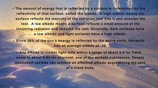 Albedo and Radiation | PPTX