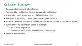 Europe User Conference: Albemarle FCC-SIM calibration best practices | PDF