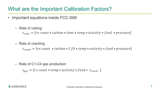Europe User Conference: Albemarle FCC-SIM calibration best practices | PDF | Chemistry | Science