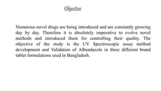 method validation of Albendazole | PPTX
