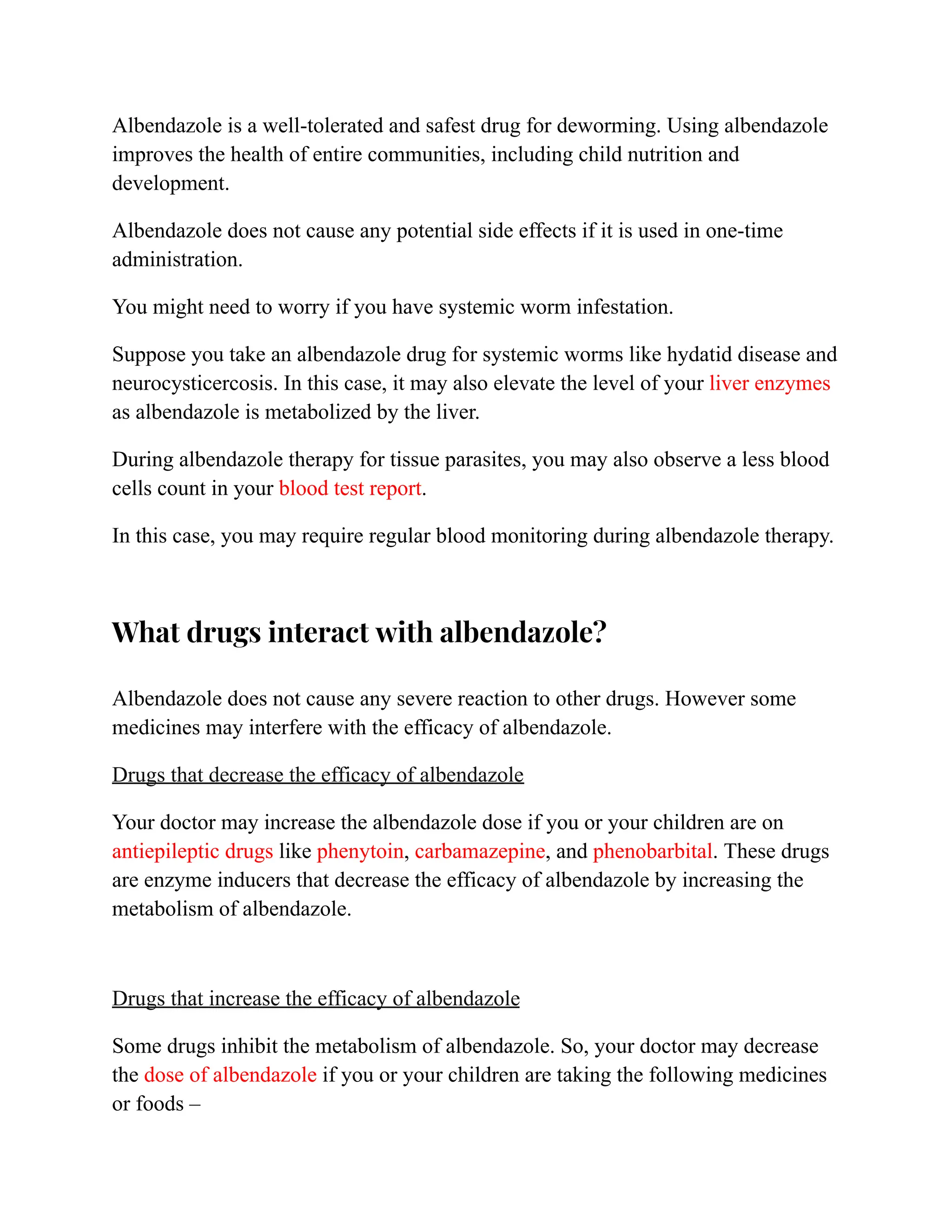Albendazole Mechanism of Action & Pharmacokinetics Explained | PDF