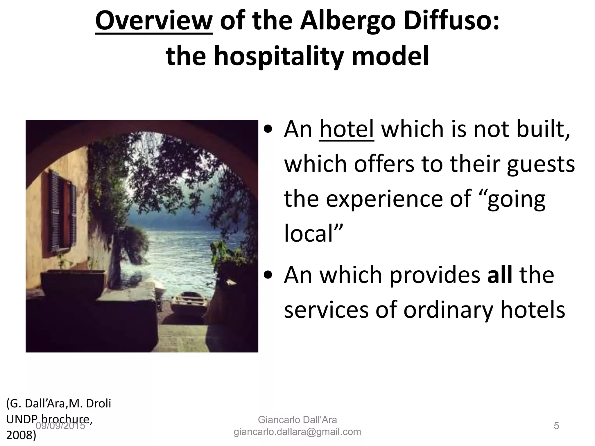 What is an Albergo Diffuso | PPTX