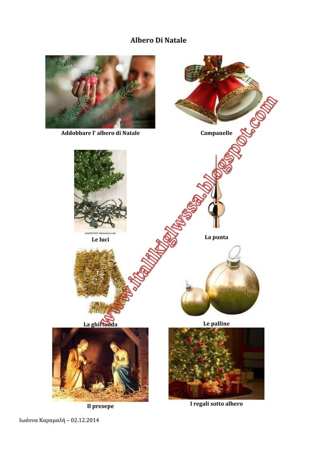 Vocabolario Visuale: Albero di natale | PDF