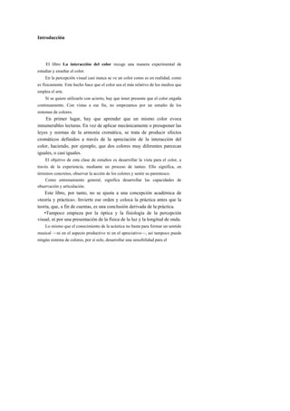 La interacción del color. Albers, j | PDF