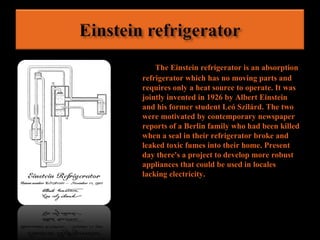 Albert Einstein Inventions Refrigerator