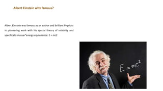 Albert einstein presentation | PPTX