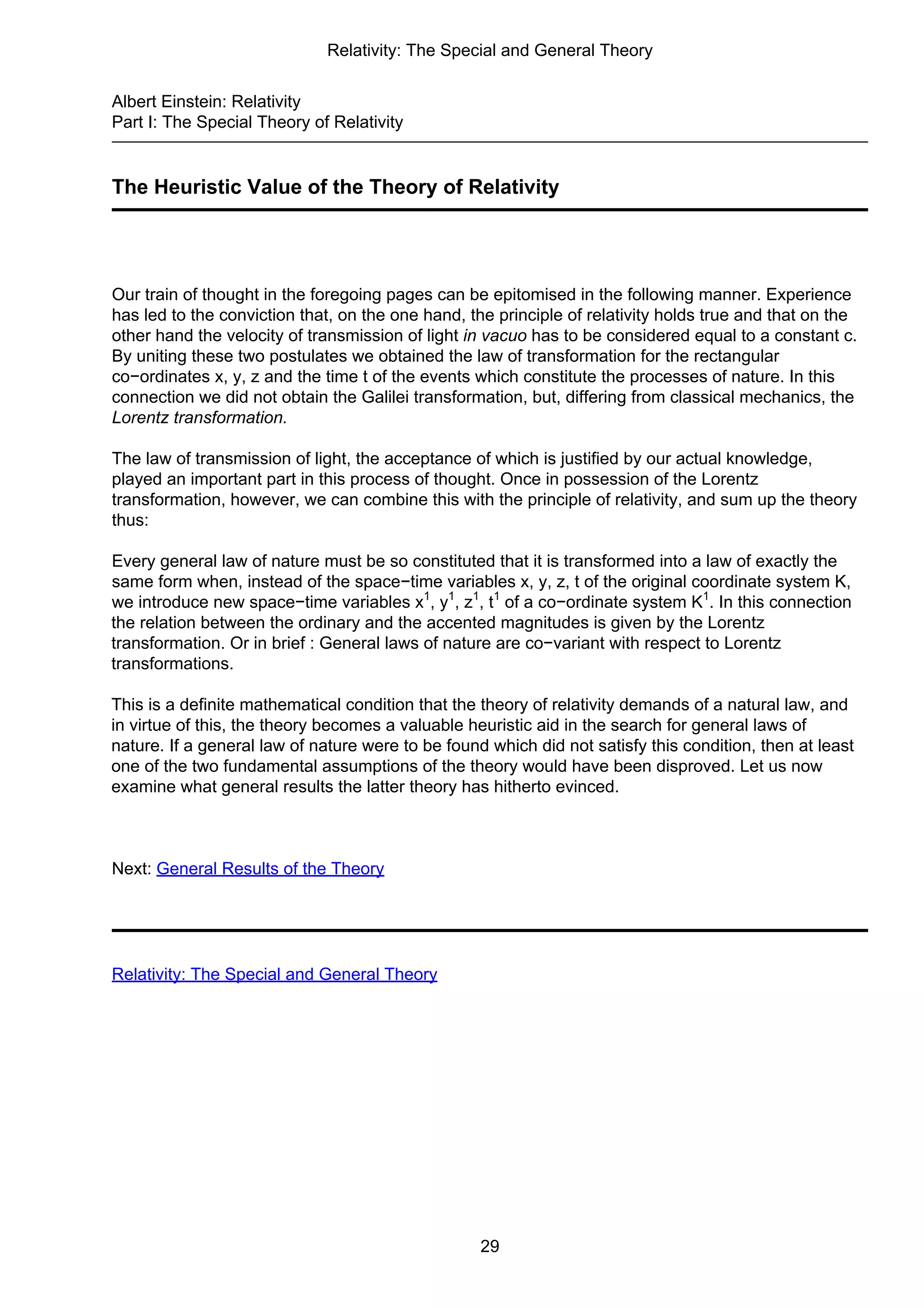 Albert Einstein Relativity | PDF