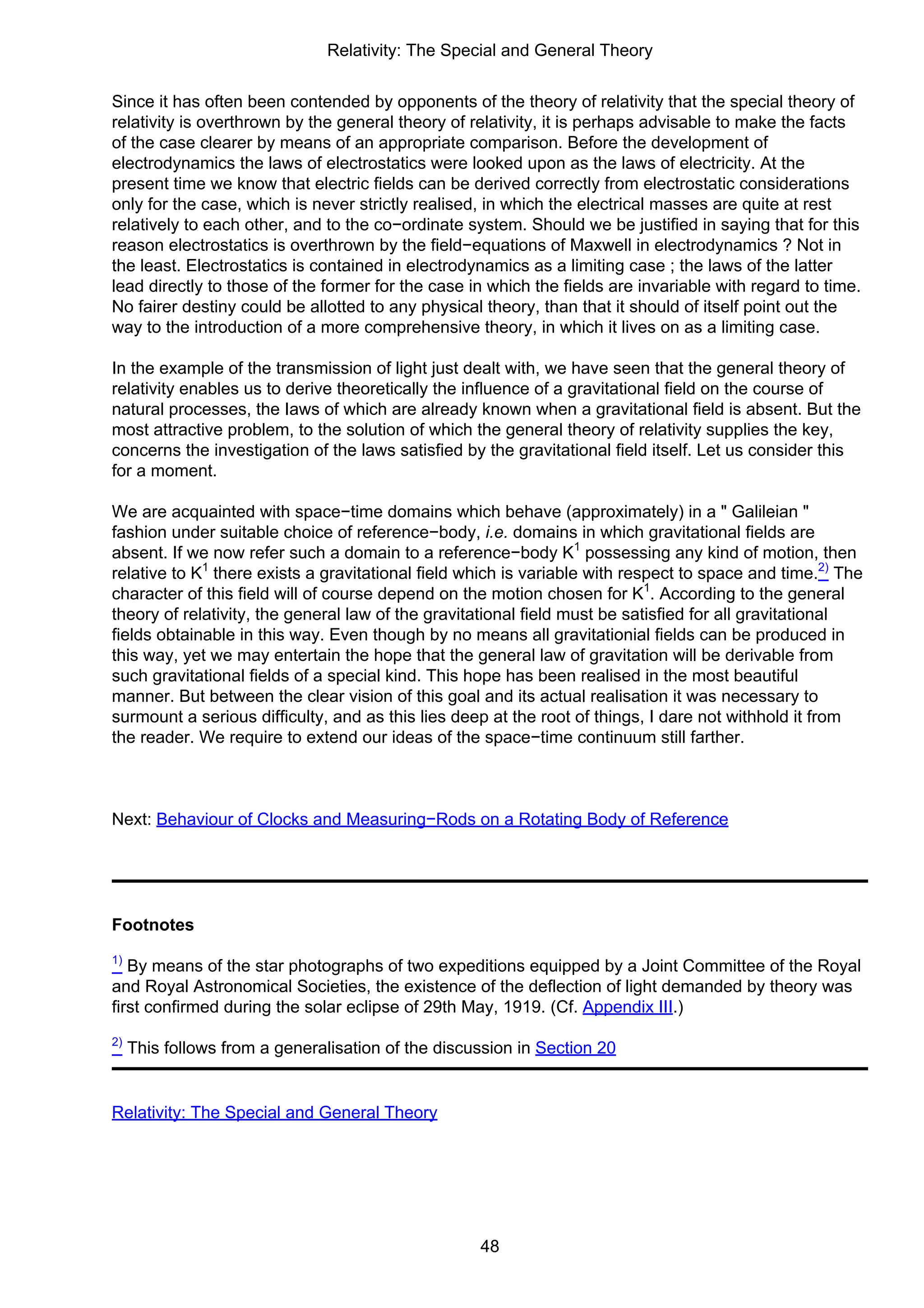 Albert Einstein Relativity | PDF