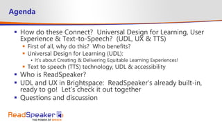 D2L Connection: Alberta - Readspeaker Breakout Session | PPT