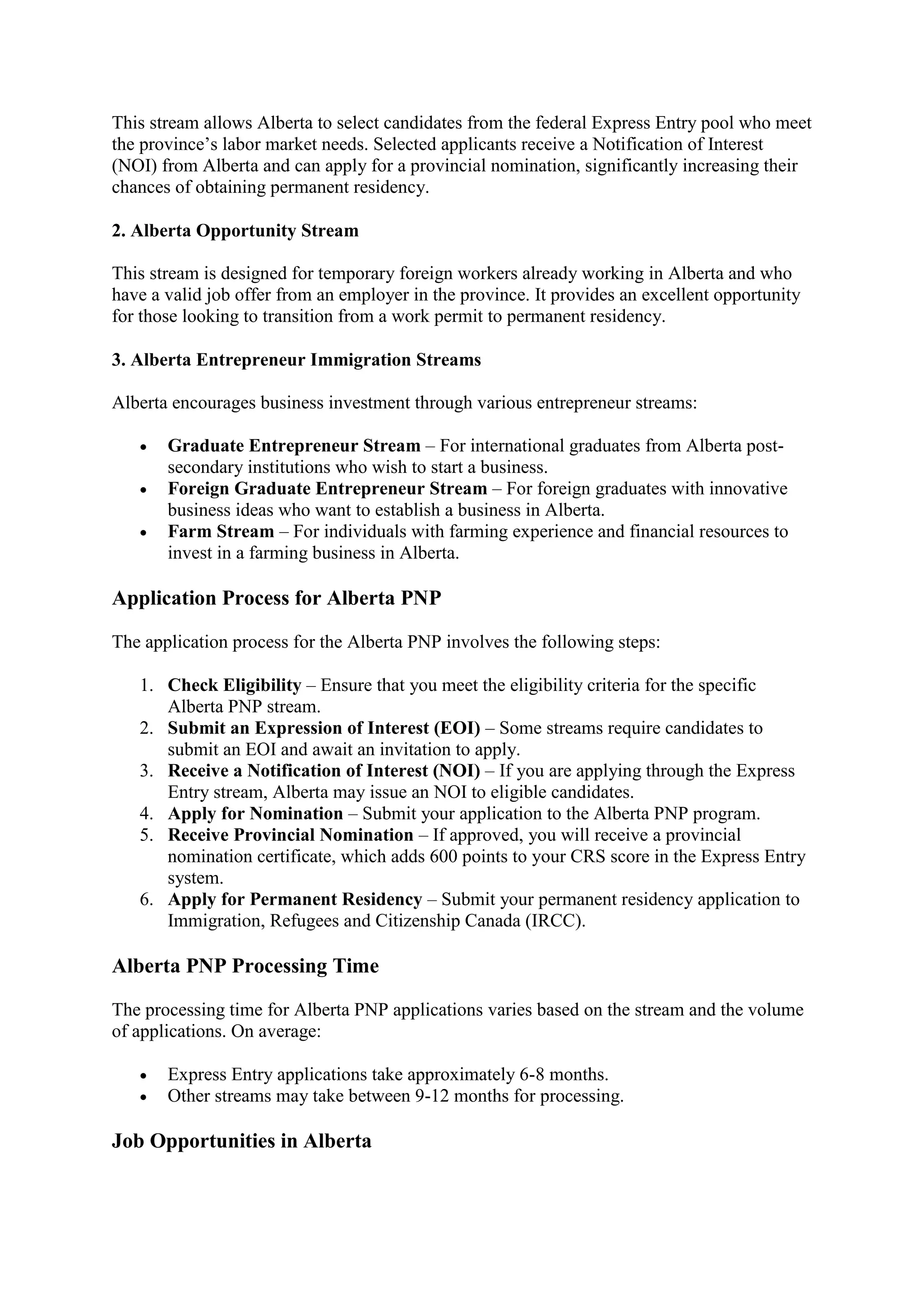 Alberta PNP – A Pathway to Canadian Permanent Residency | PDF