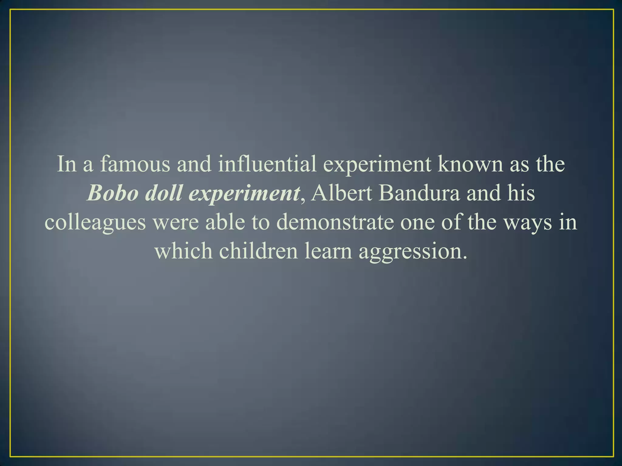 Albert bandura; Social Learning Theory (psychology topic) | PPTX ...