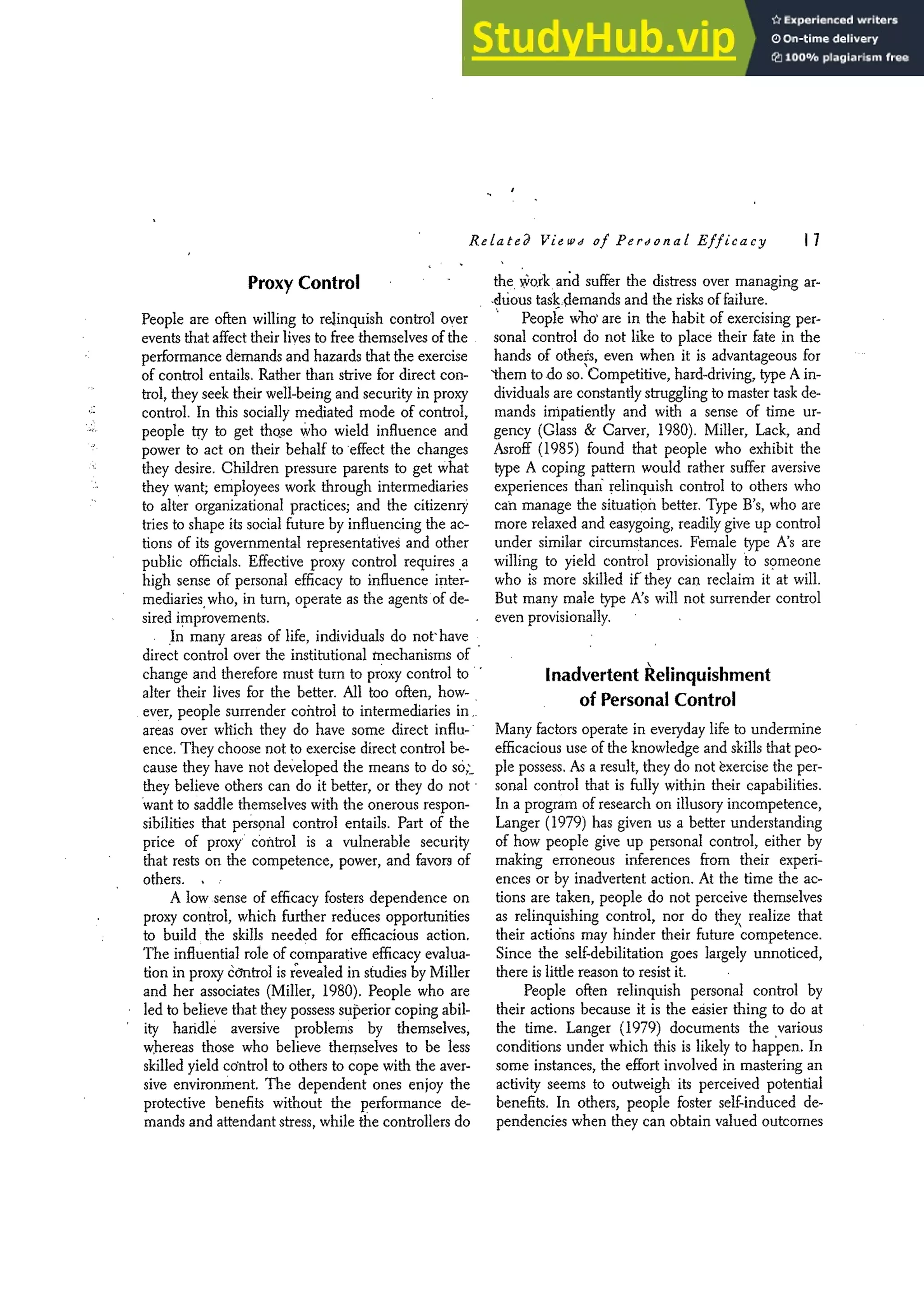 Albert Bandura-Self-Efficacy The Exercise of Control-W. H. Freeman amp ...