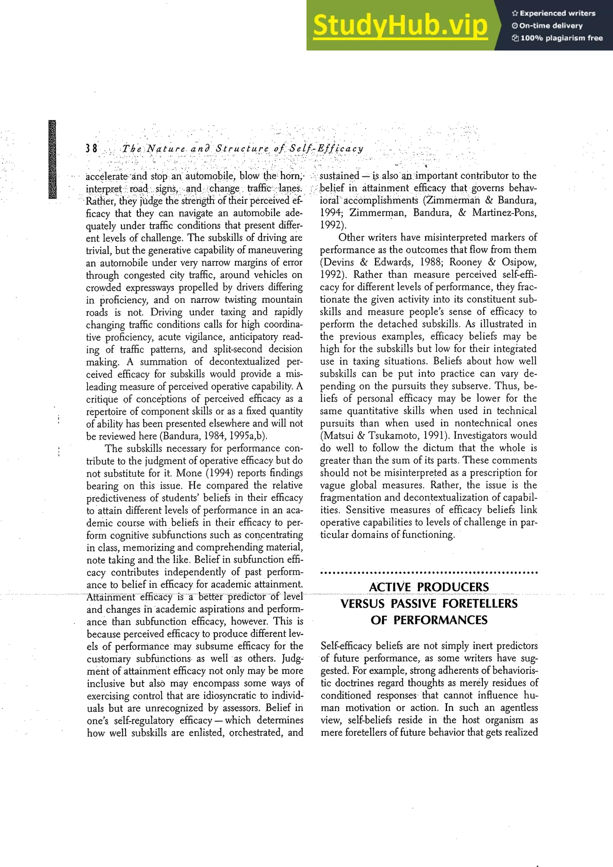 Albert Bandura-Self-Efficacy The Exercise of Control-W. H. Freeman amp ...