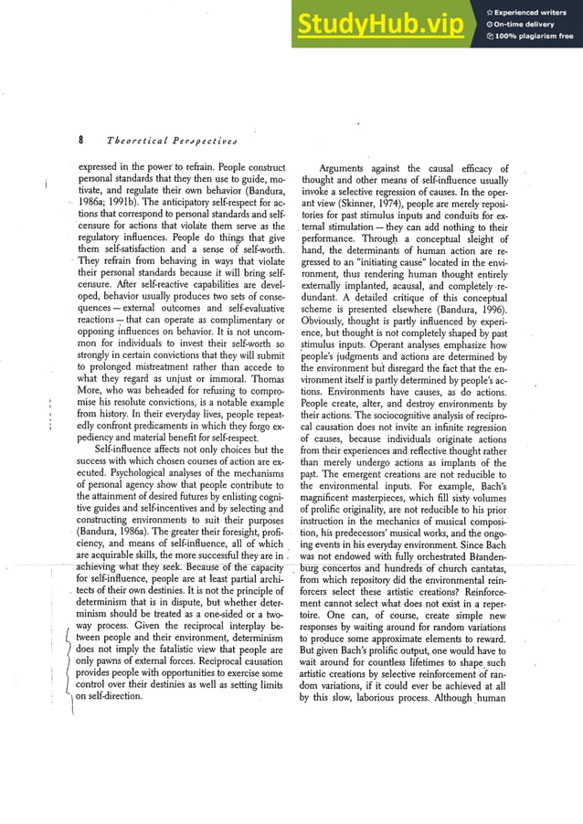 Albert Bandura-Self-Efficacy The Exercise of Control-W. H. Freeman amp ...