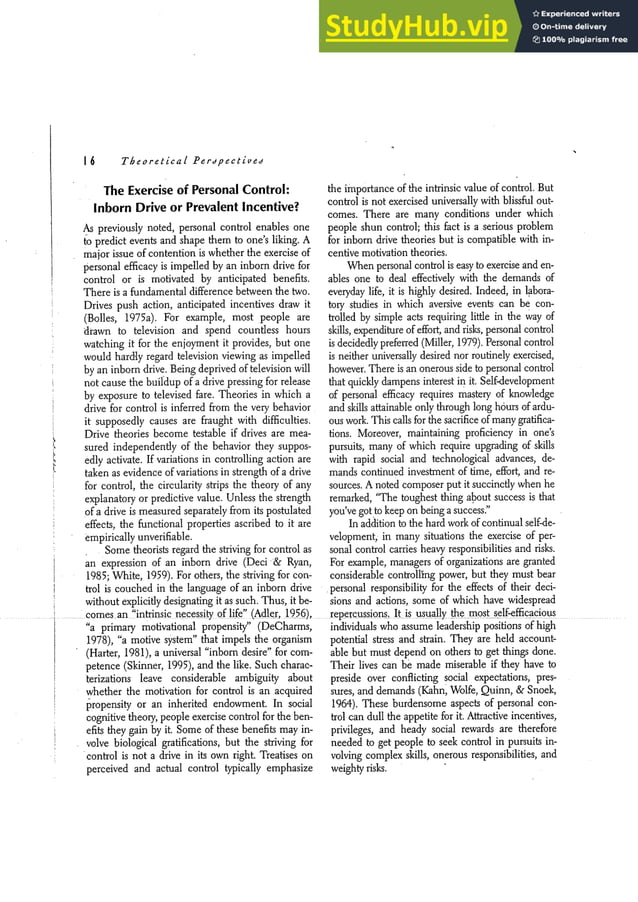 Albert Bandura-Self-Efficacy The Exercise of Control-W. H. Freeman amp ...