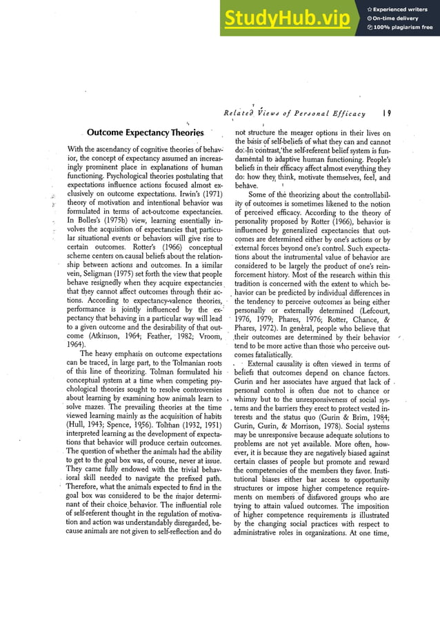 Albert Bandura-Self-Efficacy The Exercise of Control-W. H. Freeman amp ...