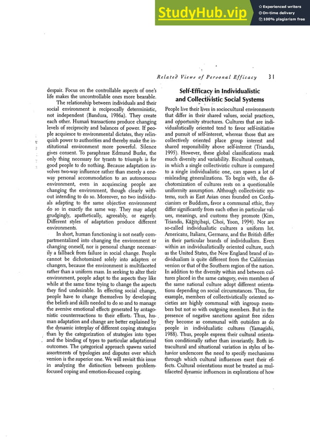 Albert Bandura-Self-Efficacy The Exercise of Control-W. H. Freeman amp ...
