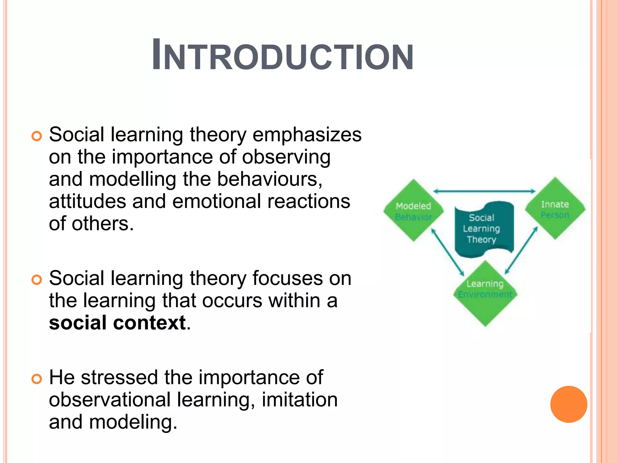 Albert bandura and social learning theory | PPTX