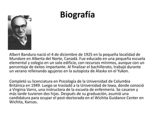 Albert bandura ( constructivismo) (1) | PPTX