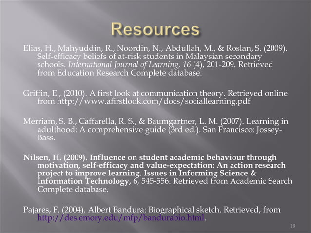 Albert bandura power point presentation97 | PPT