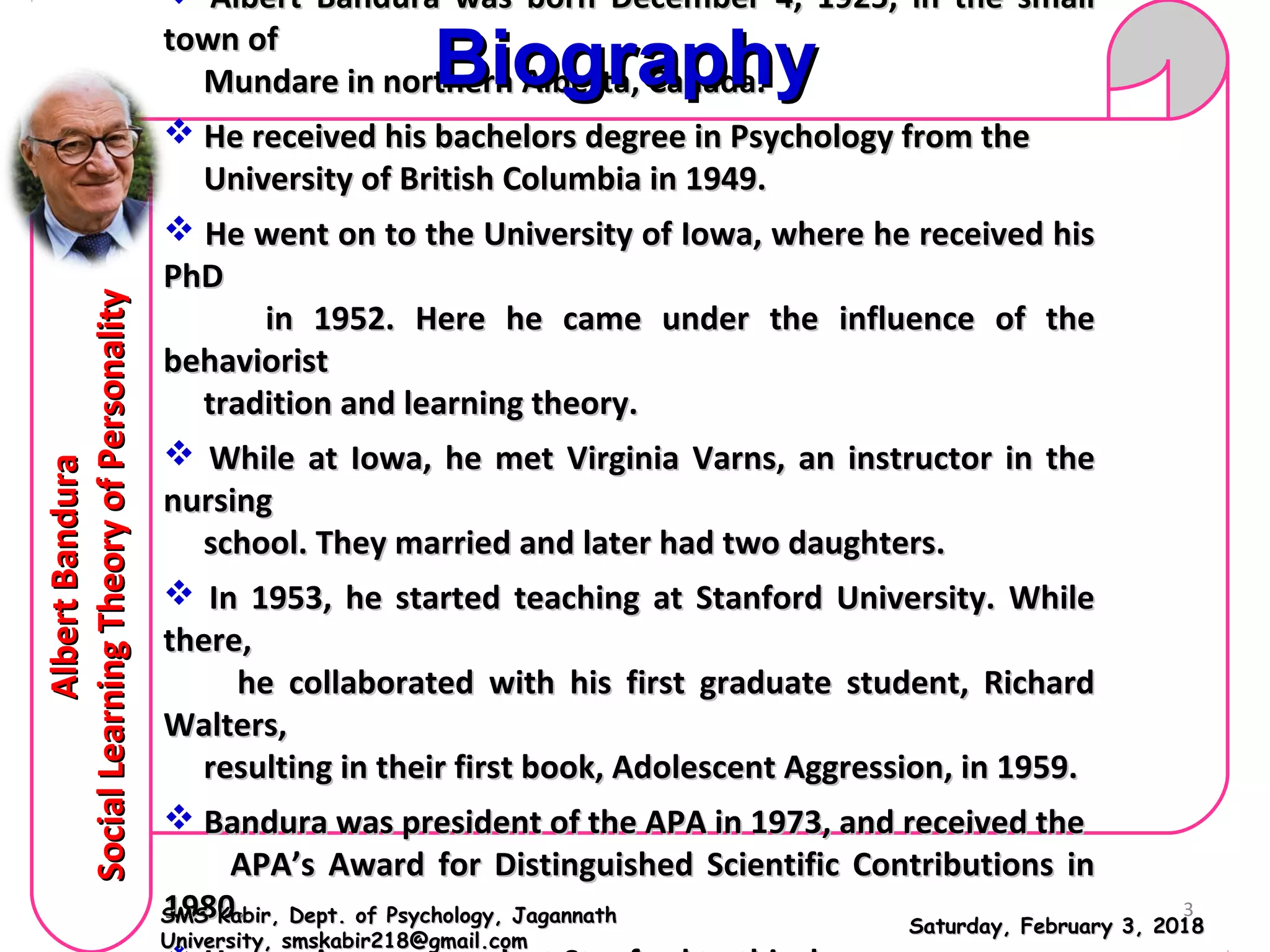 Albert bandura social learning theory | PPT