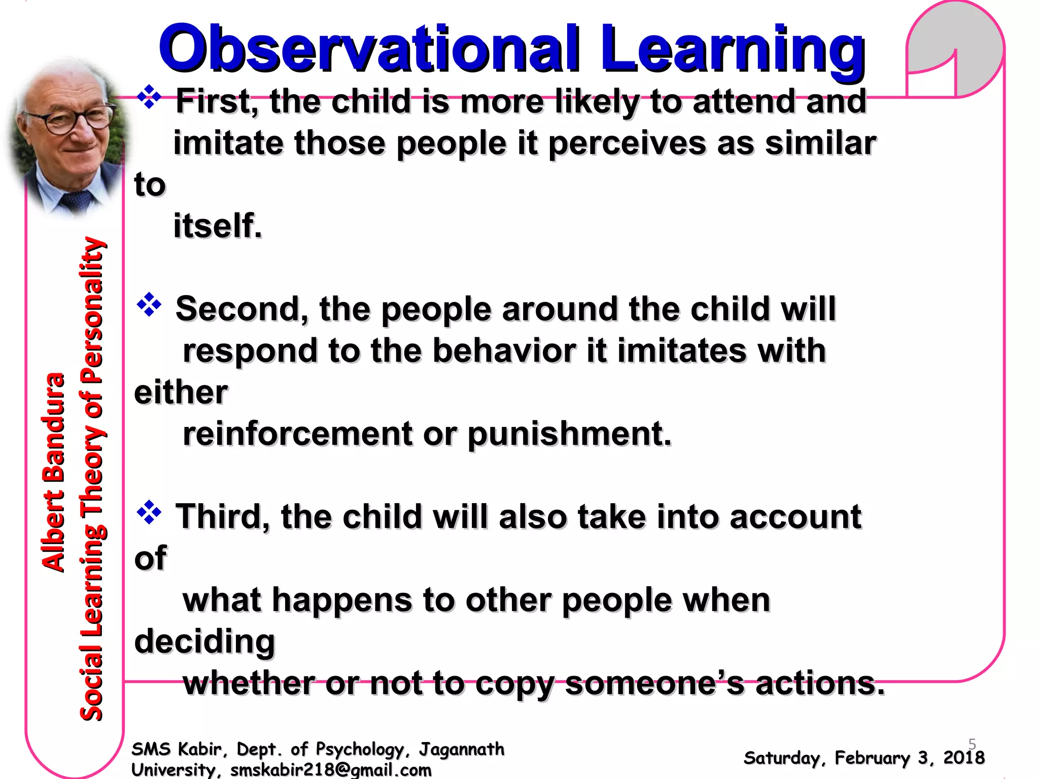 Albert bandura social learning theory | PPT