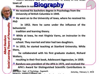 Albert bandura social learning theory | PPT