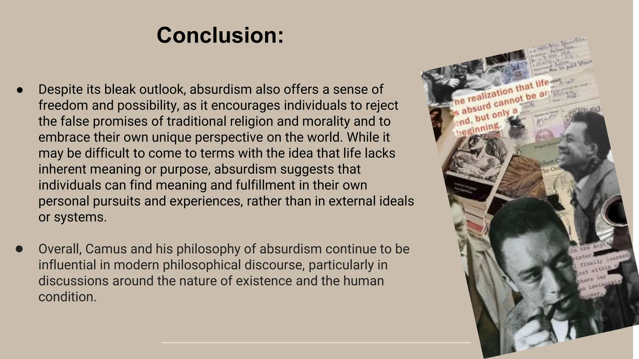 Albert Camus and absurdism| Presentation | PPTX