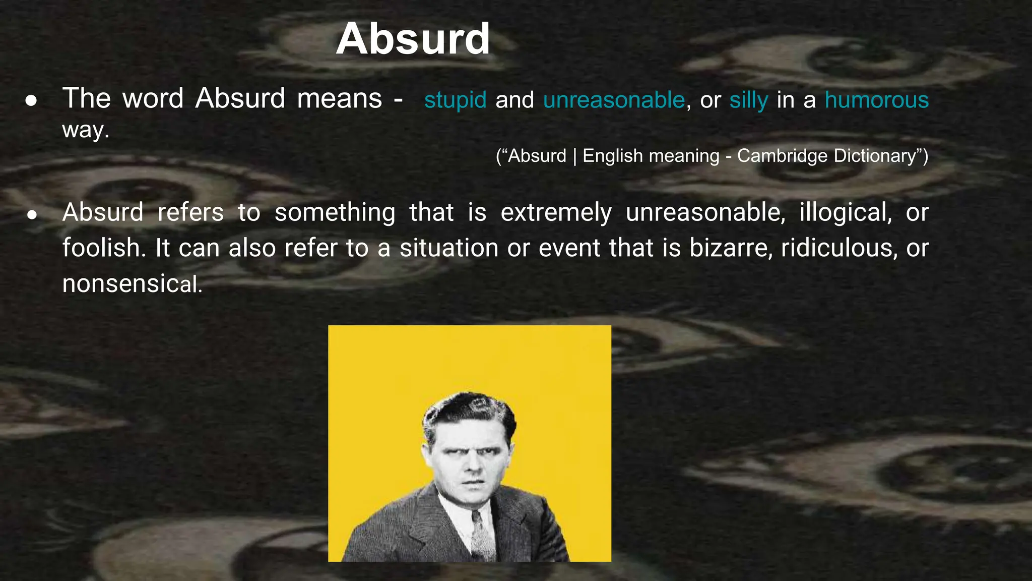 Albert Camus and absurdism| Presentation | PPTX