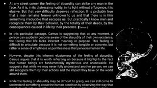 Albert Camus and absurdism| Presentation | PPTX