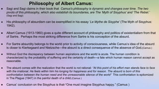 Albert Camus and absurdism| Presentation | PPTX