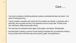 Albert camus bio and works | PPTX