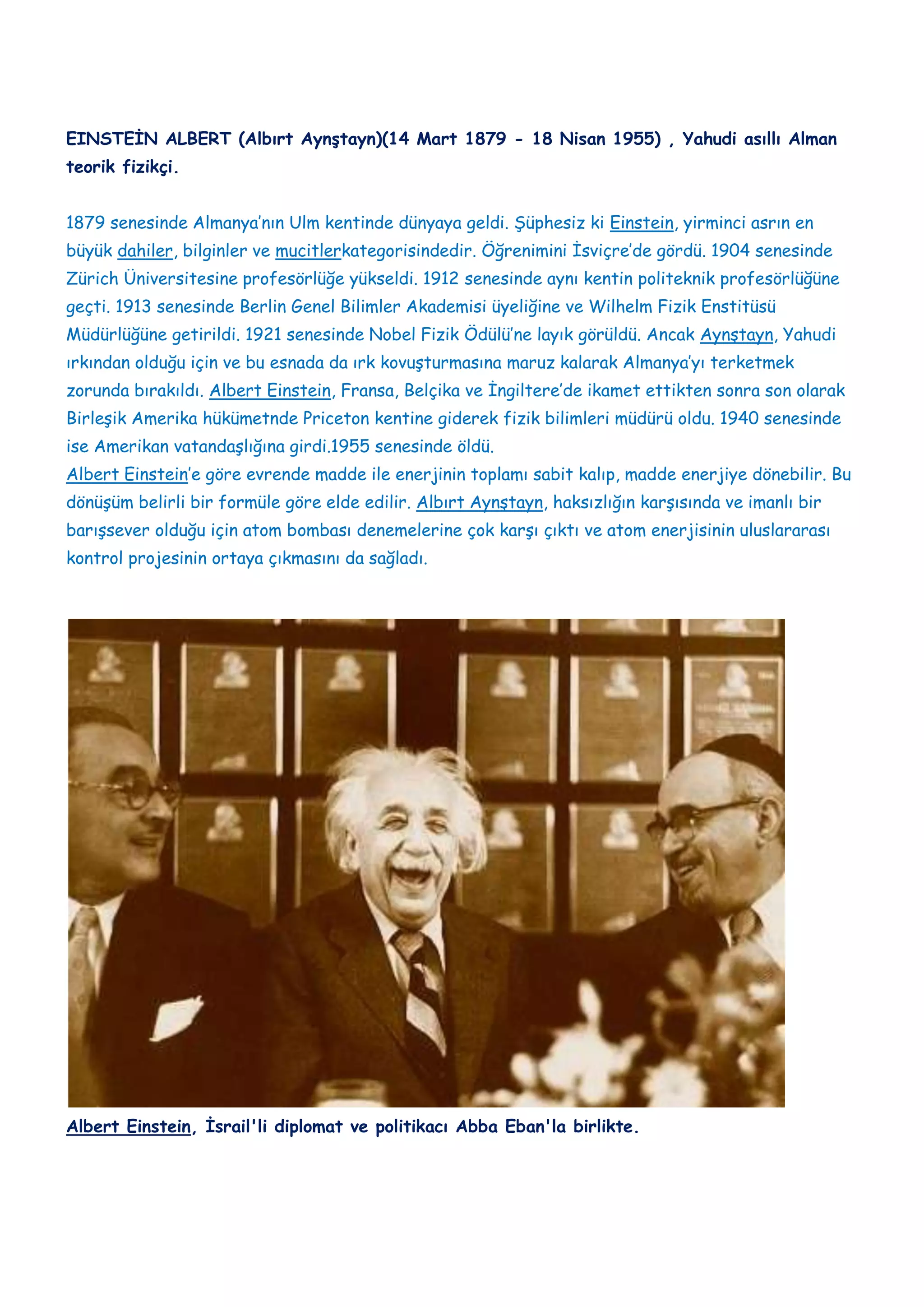 Albert einstein | DOCX