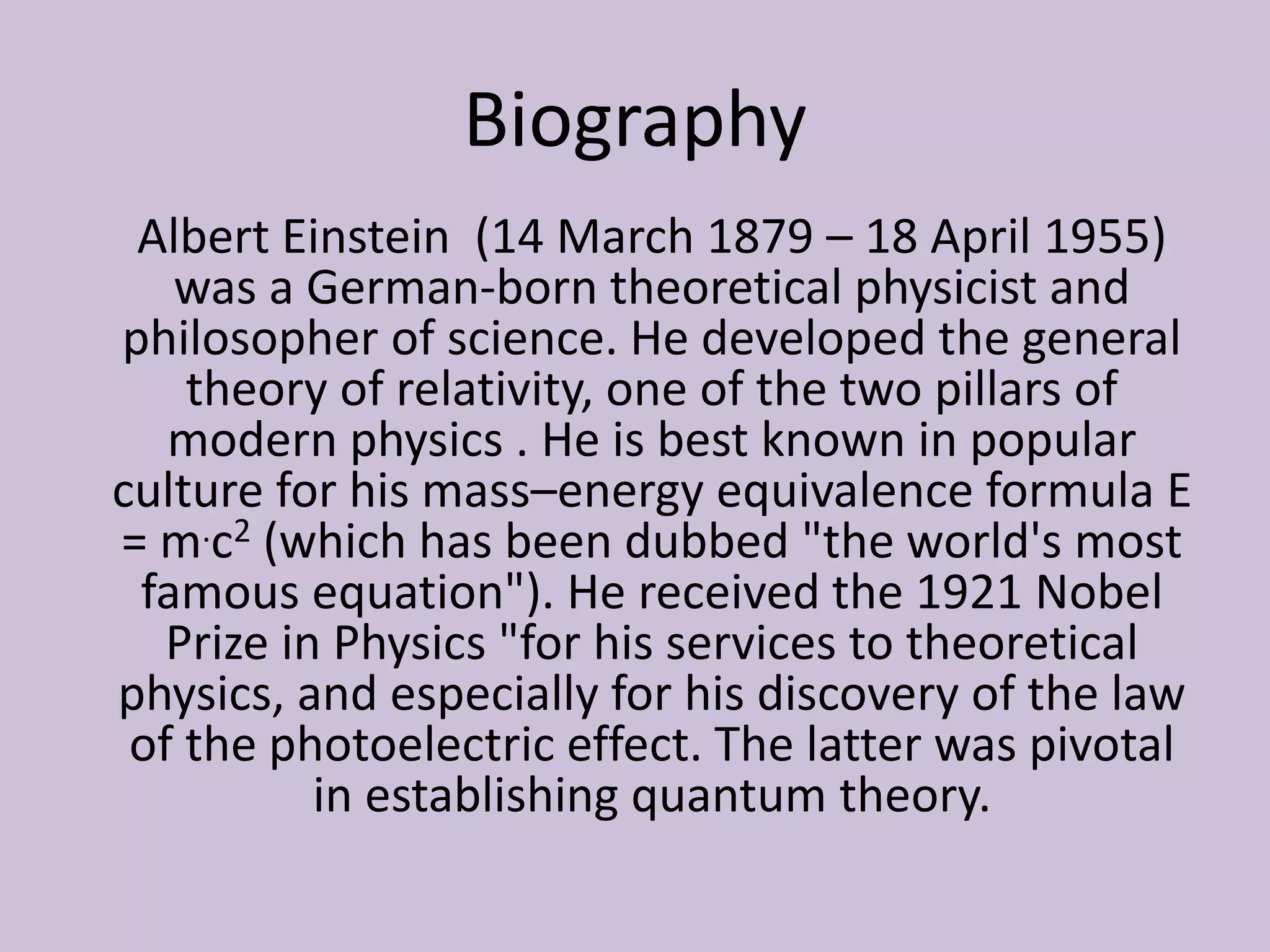 Albert Einstein | PPTX