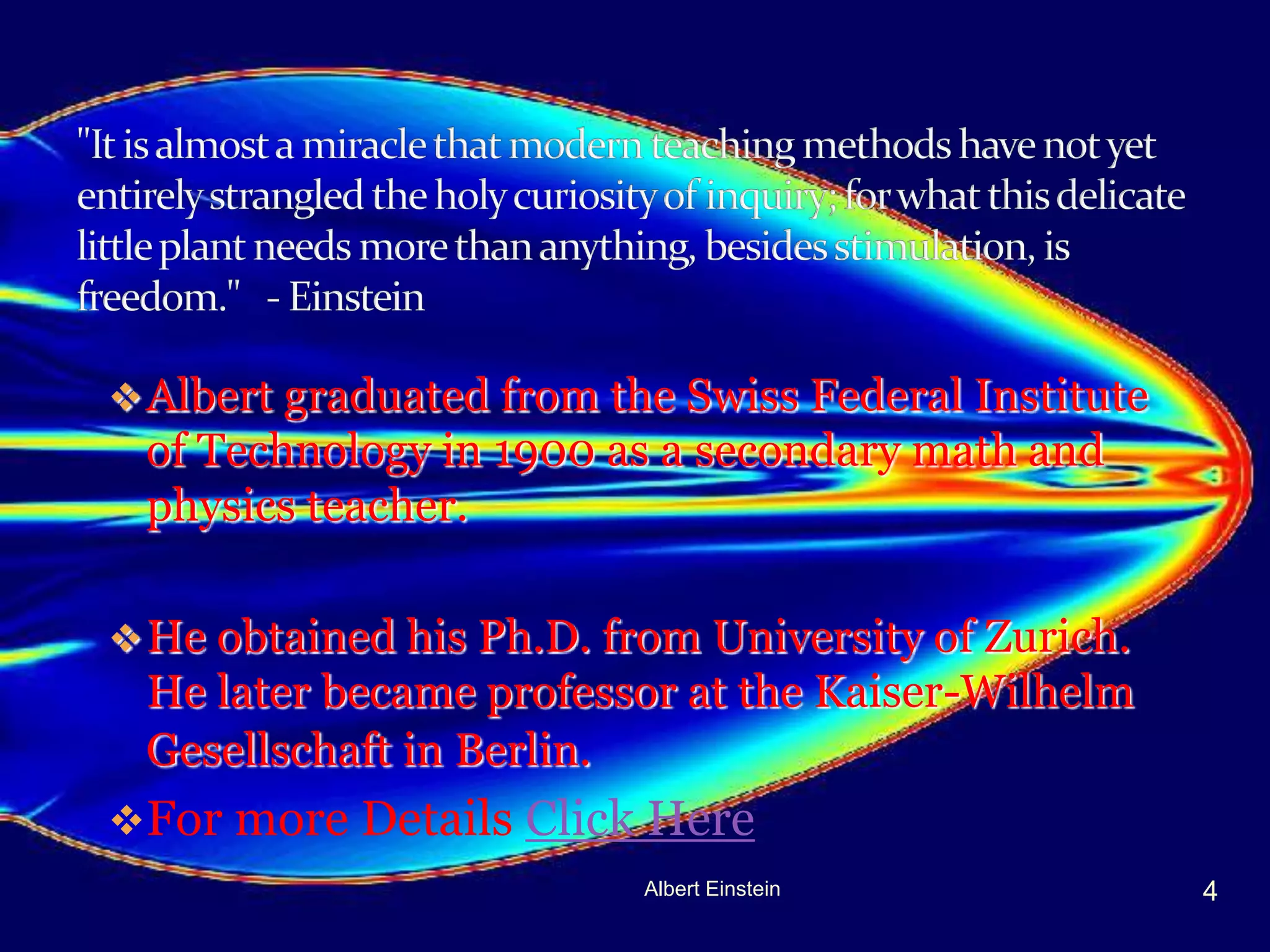 Albert einstein | PPTX | Physics | Science