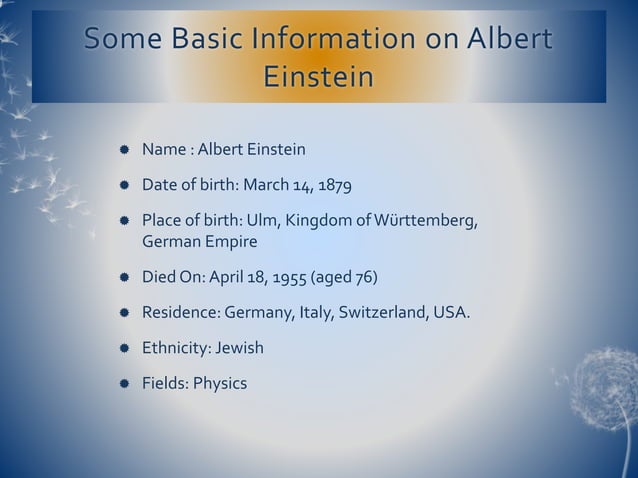 Albert einstein | PPTX | Physics | Science