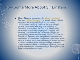 Albert einstein | PPTX
