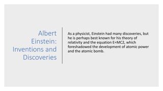 Albert einstein | PPTX