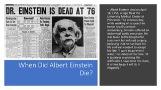 Albert einstein | PPTX