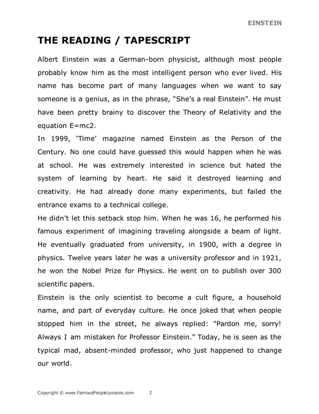 Albert einstein | DOC