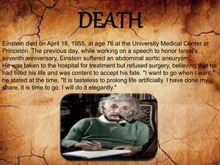 ALBERT EINSTEIN Autobiography lifestyle.ppsx