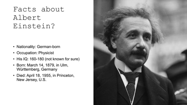 A Scientific PowerPoint on Albert Einstein | PPTX
