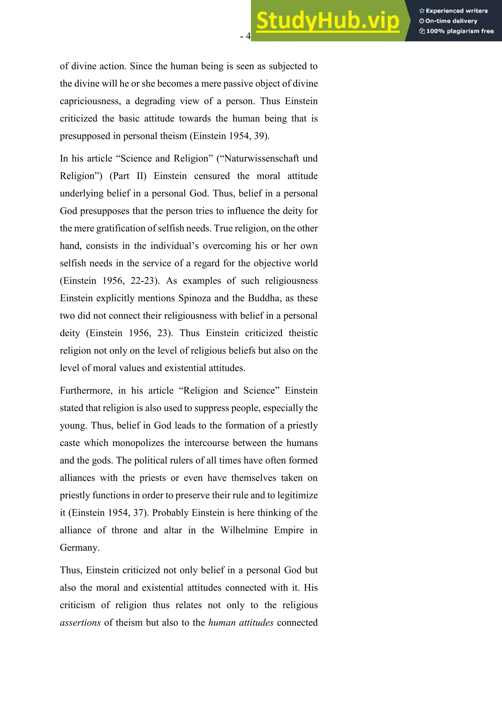 Albert Einstein And Religion | PDF