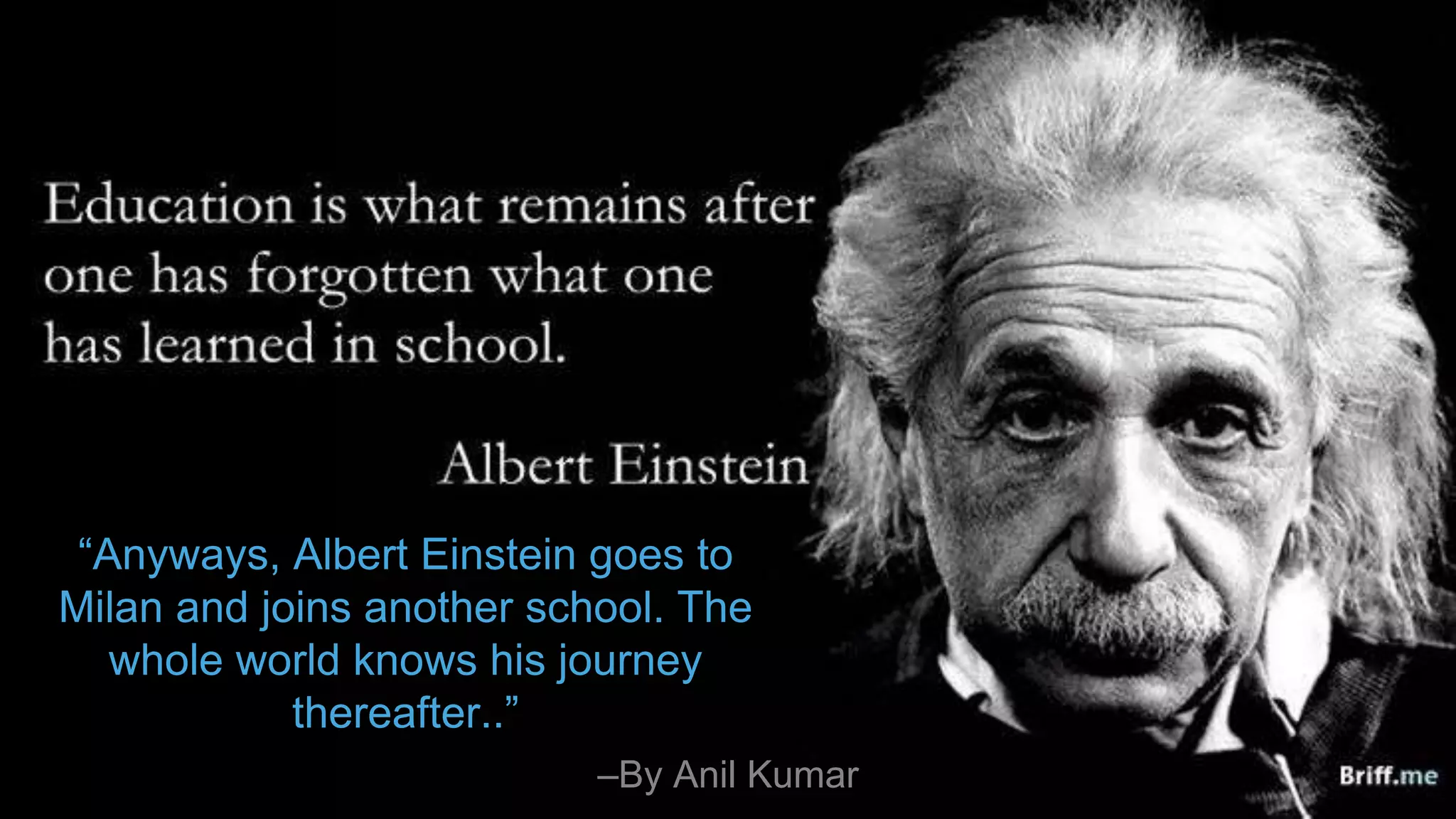 Albert Einstein at school | PPTX