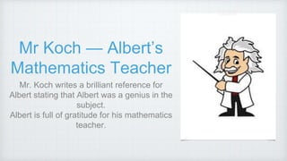 Albert Einstein at school | PPTX