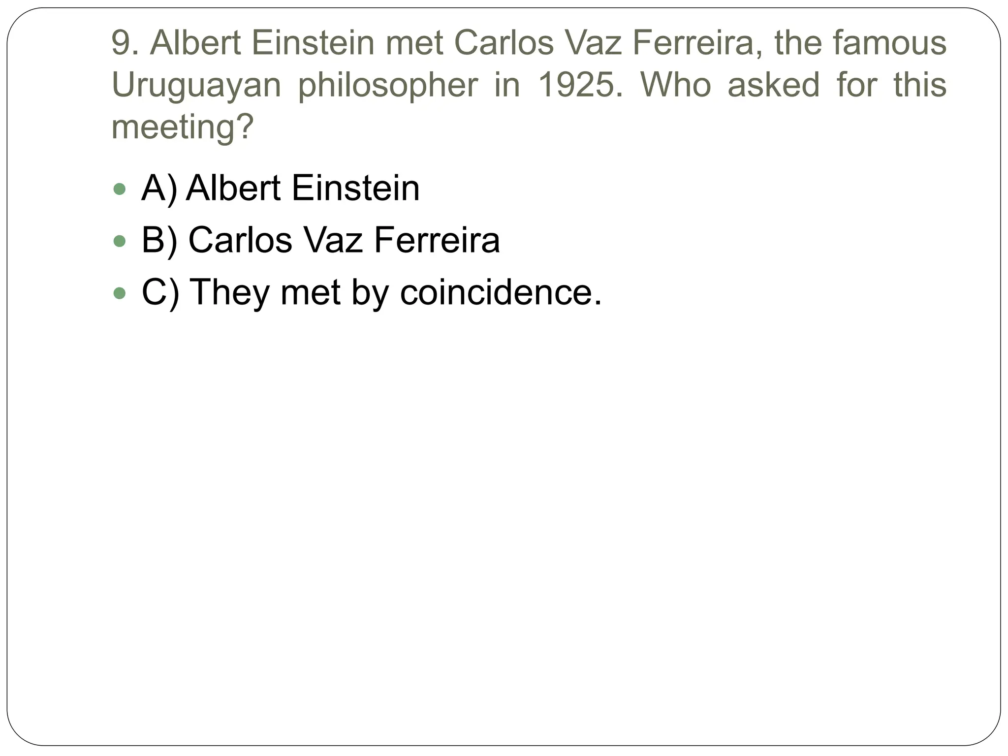 Albert Einstein famous physicist quiz about Albert Einstein | PPTX