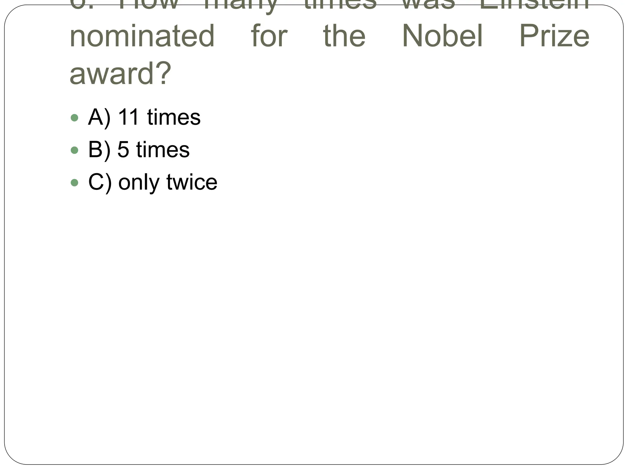 Albert Einstein famous physicist quiz about Albert Einstein | PPTX