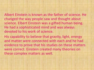 Albert einstein pp 1 | PPT