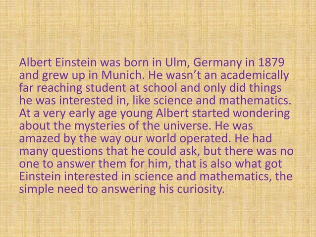 Albert einstein pp 1 | PPT